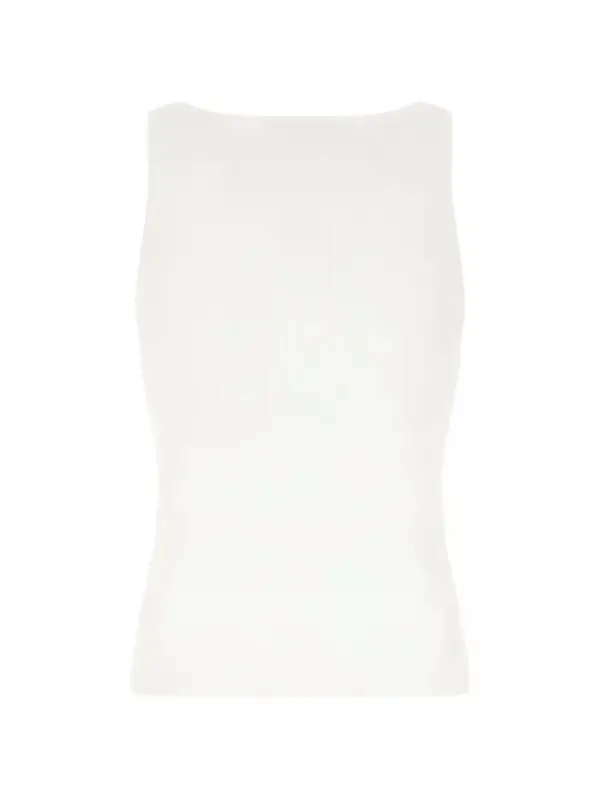 Max Mara Ribbed-knit Tank Top - Neutrals
