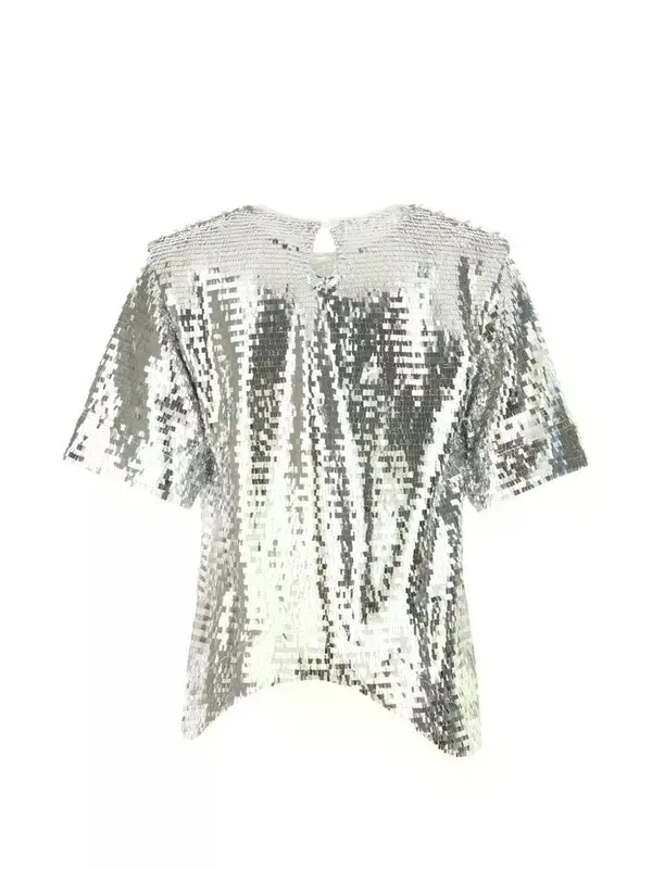 NICCOLO PASQUALETTI Sequin-embellished Asymmetric Top
