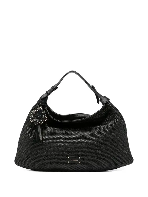 LA CARRIE La Plage Flower-charm Tote Bag - Black