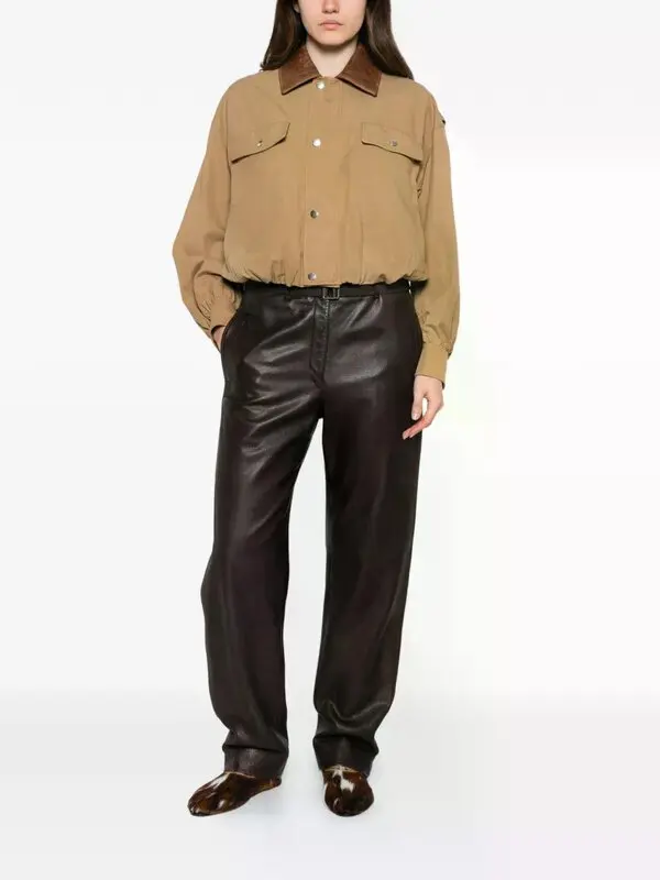 FRAME Leather-collar Jacket