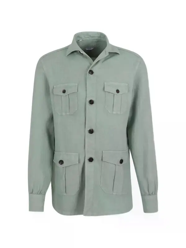 VINCENZO DI RUGGIERO Four-pocket Shirt Jacket - Green