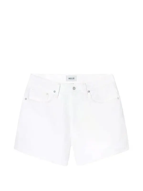 AGOLDE Five-pocket Denim Shorts - White