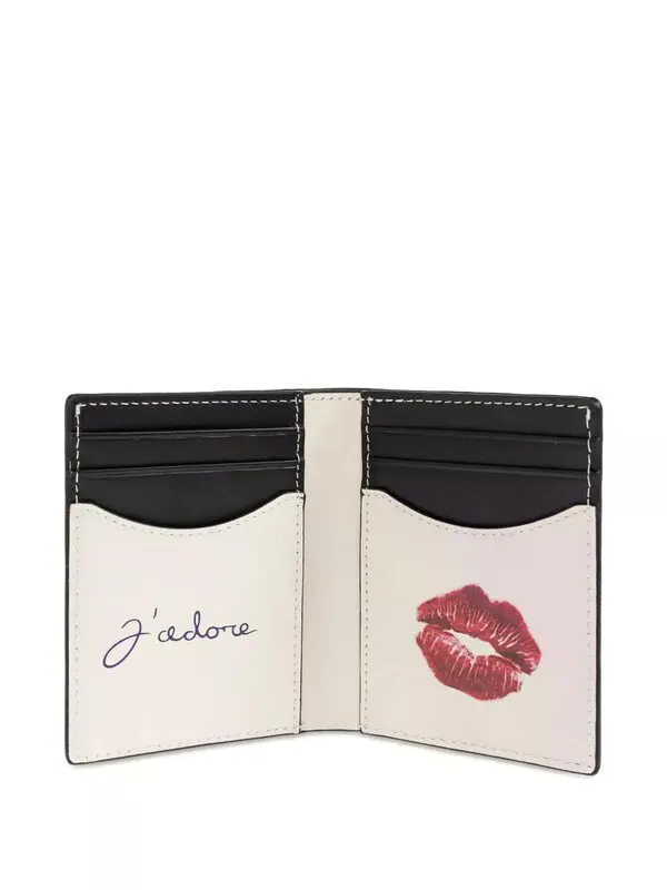 DUKE + DEXTER Contrast-stitch Leather Cardholder