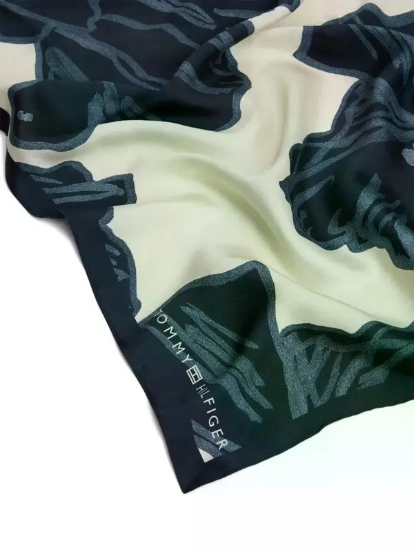 Tommy Hilfiger Floral-print Square Scarf