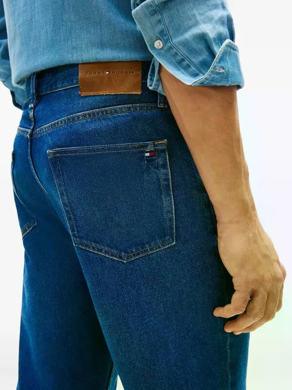 Tommy Hilfiger Logo-patch Straight-leg Jeans