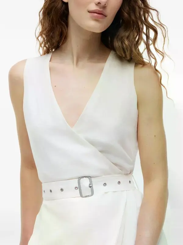 Tommy Hilfiger Sleeveless Belted Wrap Dress