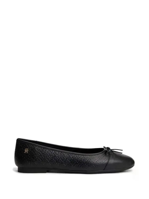 Tommy Hilfiger Monogram-embossed Ballet Flats