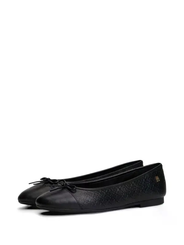 Tommy Hilfiger Monogram-embossed Ballet Flats