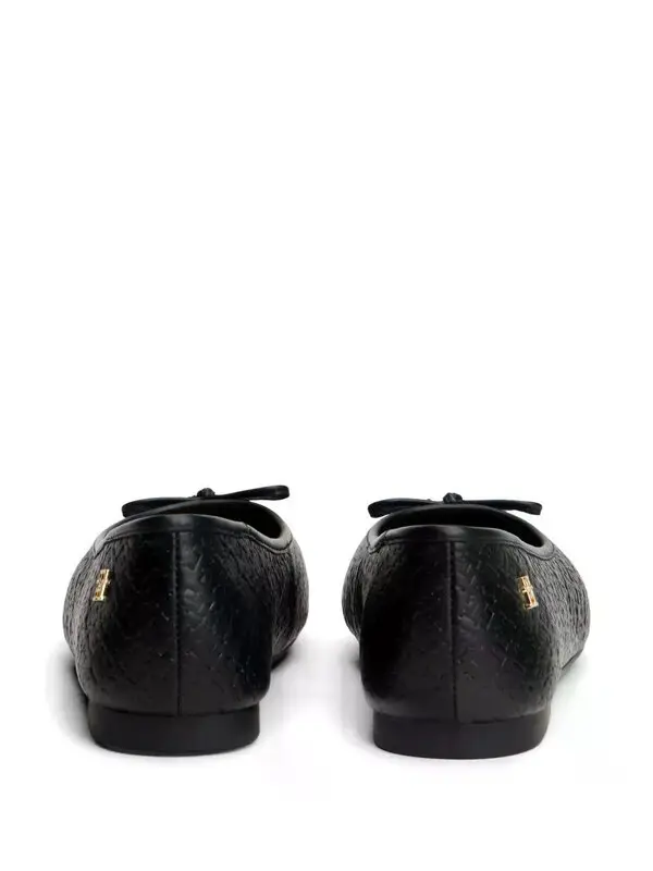 Tommy Hilfiger Monogram-embossed Ballet Flats