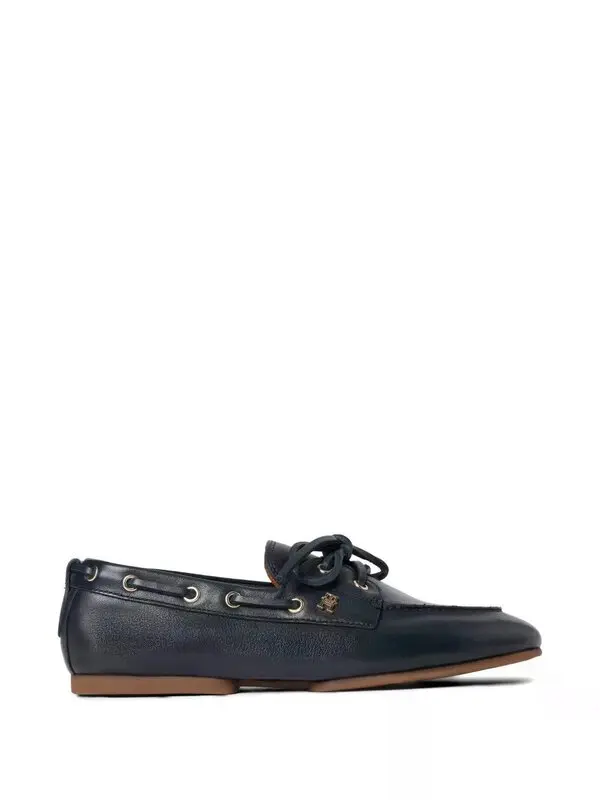 Tommy Hilfiger Lace-up Leather Boat Shoes