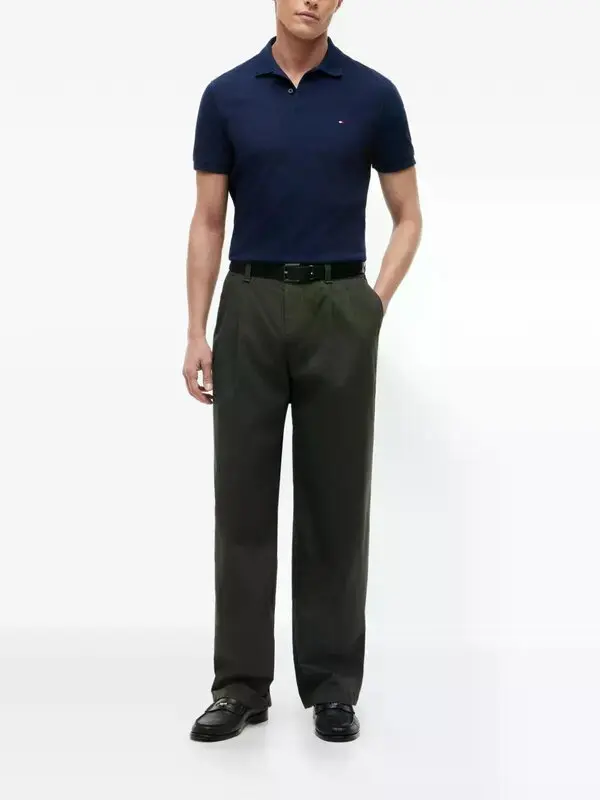 Tommy Hilfiger 1985 Logo-patch Piqué Polo Shirt - Blue