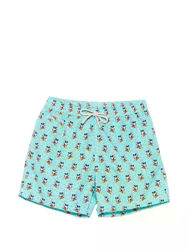 MC2 SAINT BARTH Disney Lighting Micro Stretch Swim Shorts - Blue