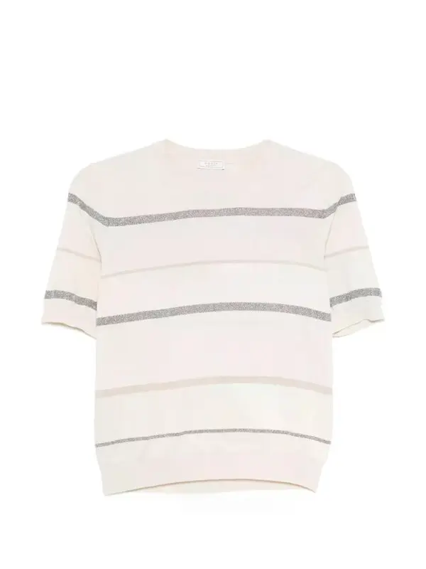 Peserico Stripe-patterned T-shirt