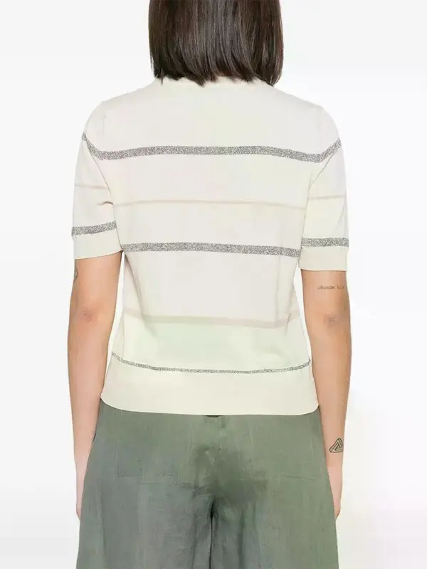 Peserico Stripe-patterned T-shirt