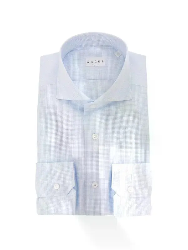 XACUS Micro-check Shirt