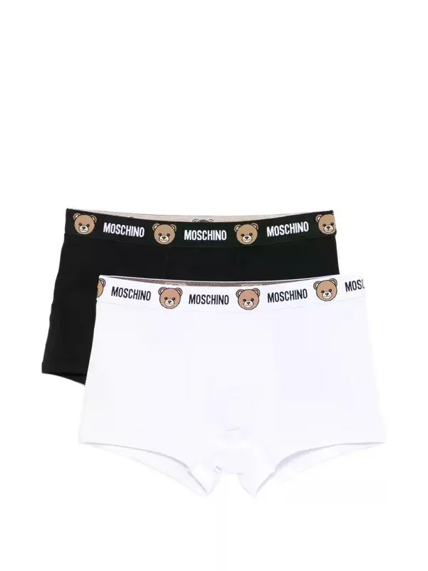 Moschino Teddy Bear Logo-waistband Boxers - Black