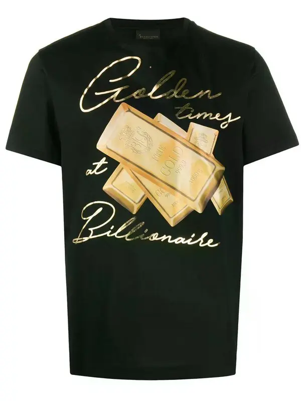 BILLIONAIRE Golden Times Crewneck T-shirt - Black
