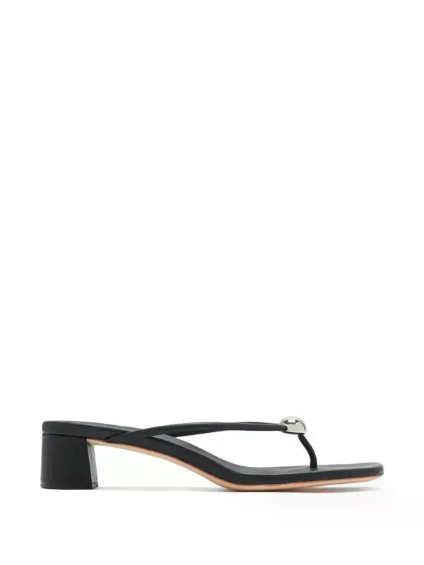 LOEFFLER RANDALL Odessa Embellished Leather Sandals - Black