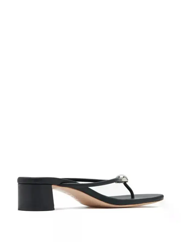 LOEFFLER RANDALL Odessa Embellished Leather Sandals - Black