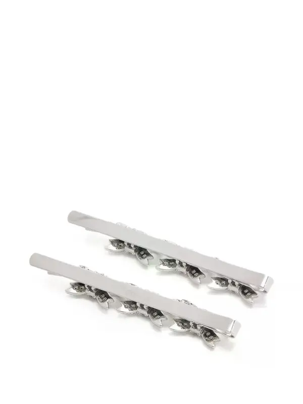 SELF-PORTRAIT Crystal Bow Hair Slides