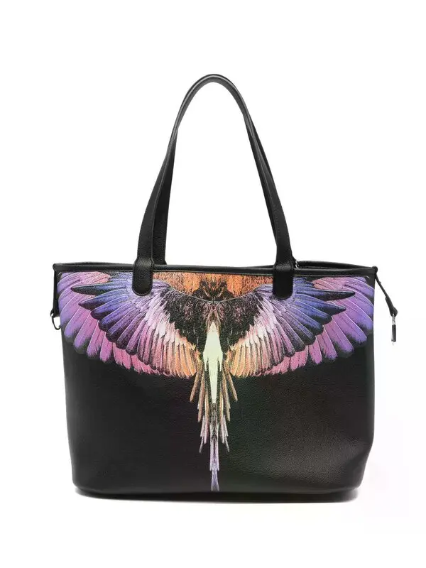 COUNTY OF MILAN Wings-print Tote Bag - Black