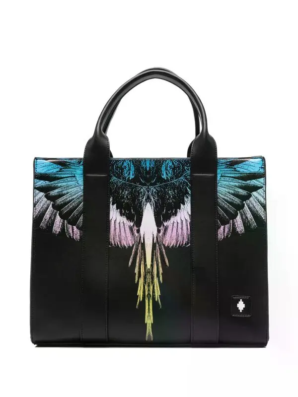 COUNTY OF MILAN Wings-print Tote Bag - Black
