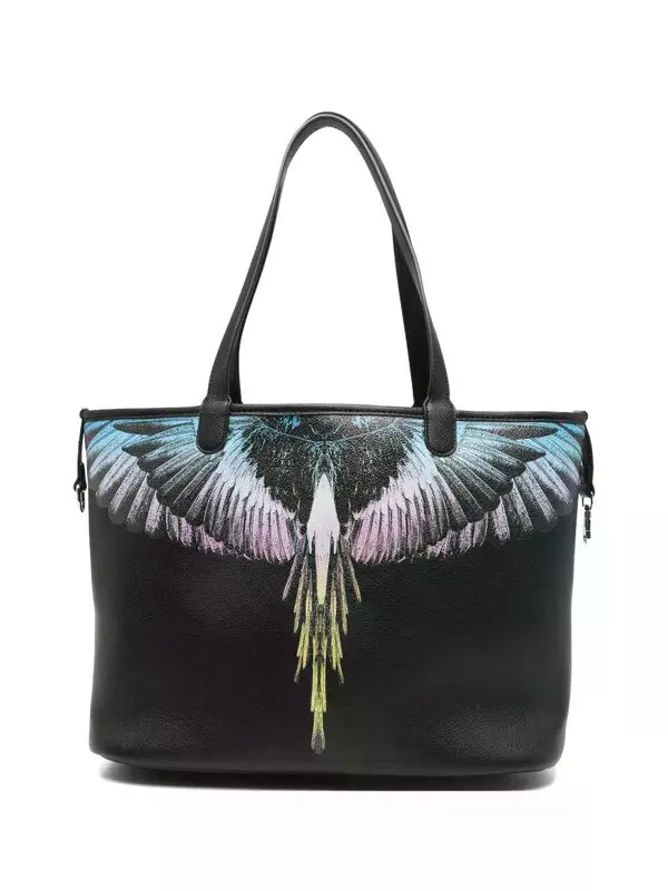COUNTY OF MILAN Wings-print Tote Bag - Black