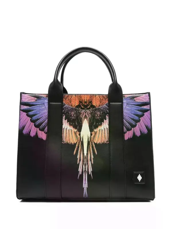 COUNTY OF MILAN Wings-print Tote Bag - Black