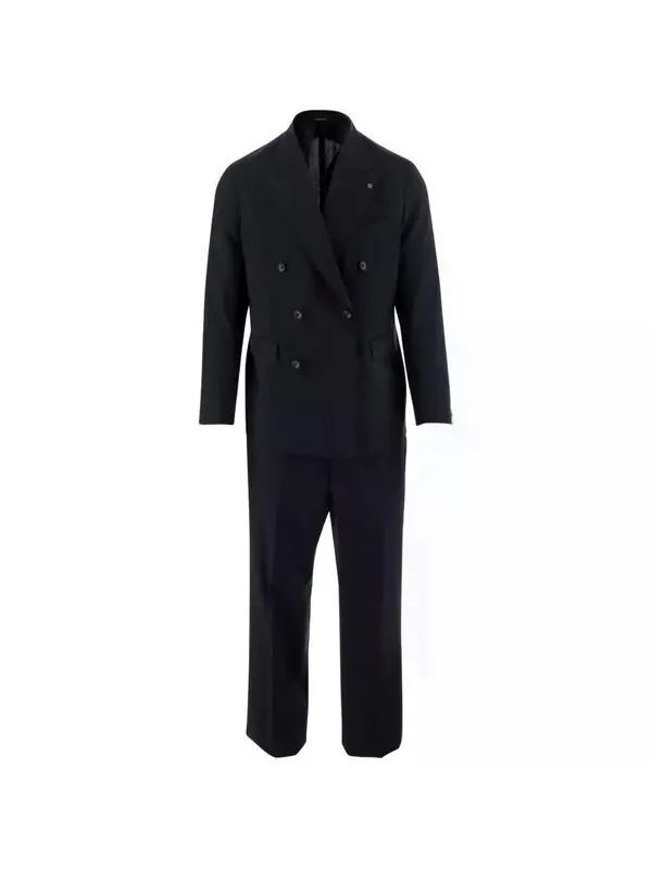 Tagliatore Double-breasted Wool Suit - Blue