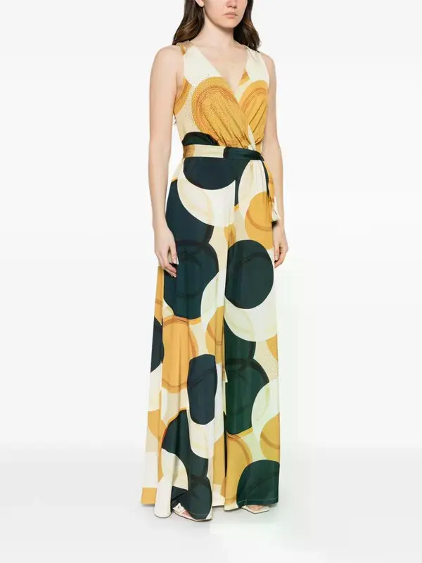 LE RJTANGE Abstract-print Jumpsuit