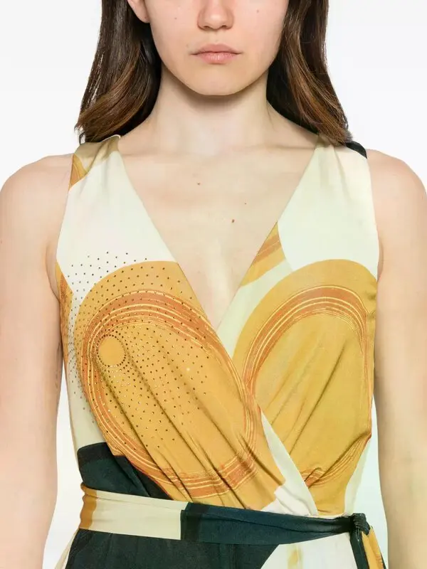 LE RJTANGE Abstract-print Jumpsuit