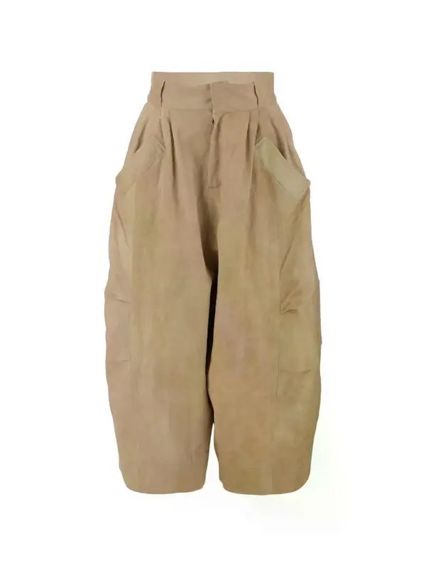 NICCOLO PASQUALETTI Pleated Trousers - Neutrals