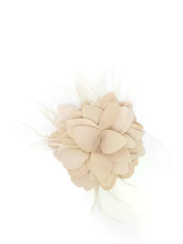 LE RJTANGE Floral Brooch - Neutrals