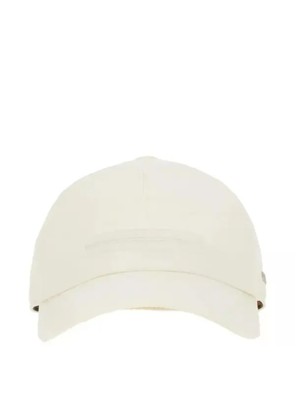 Zegna Baseball Cap With Embroidered Logo - Neutrals