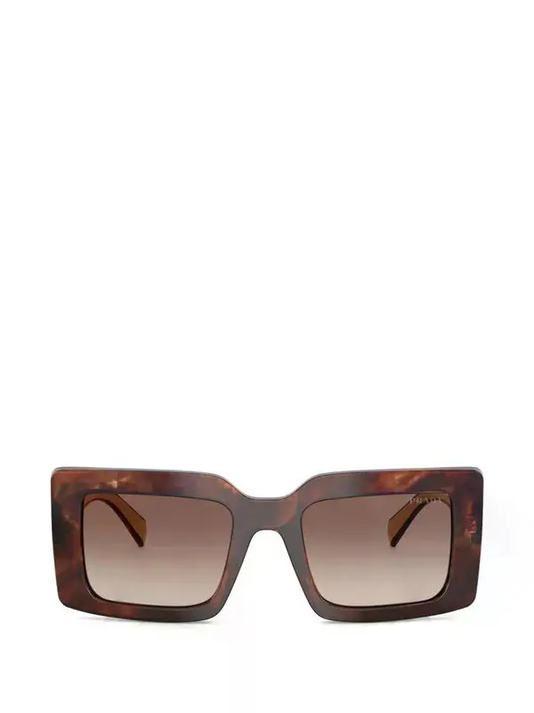 Prada Rectangle-frame Sunglasses - Brown
