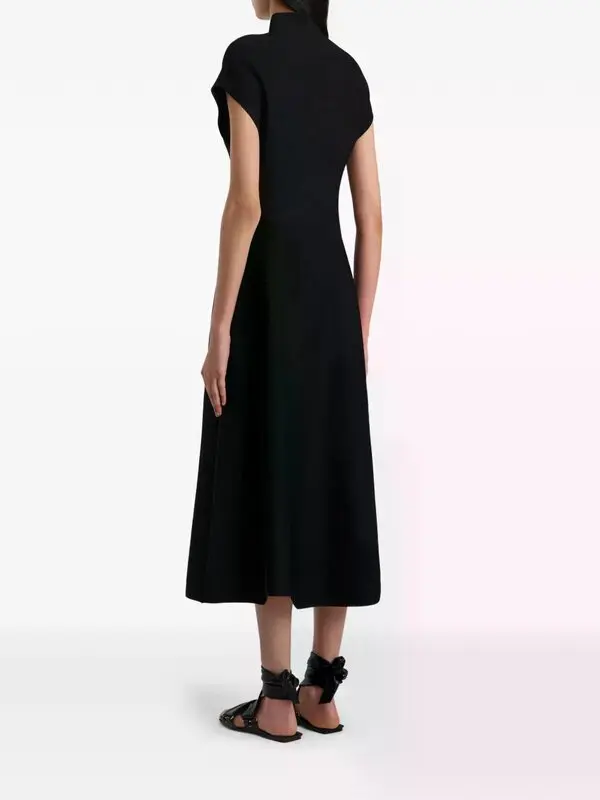 Khaite Lyra Knit Midi Dress - Black