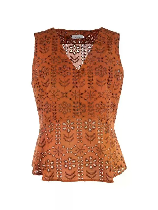 Paul Smith Embroidered V-neck Top