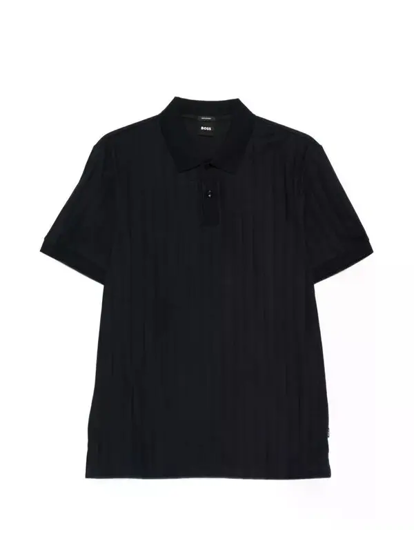 BOSS Buttoned Polo Shirt - Blue