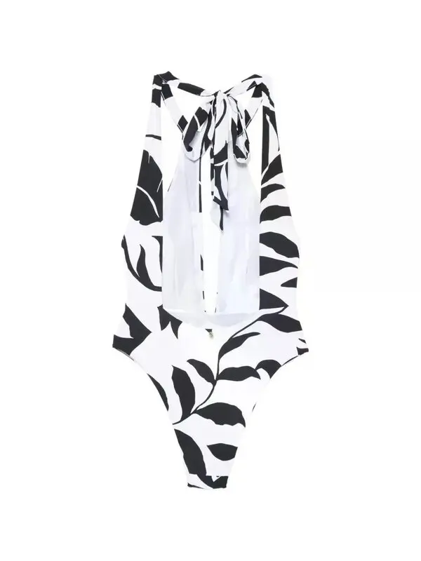 Max Mara Printed One-piece Swimsuit - White