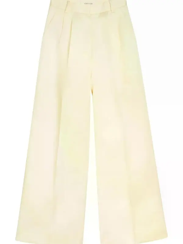 VORANIDA Pleated Wide-leg Trousers - Neutrals