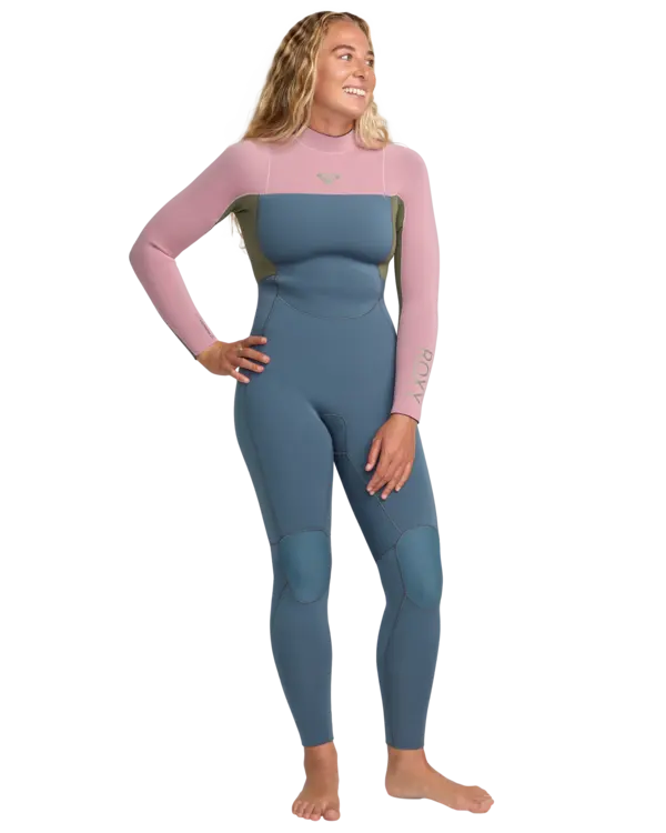 Roxy 3/2mm Prologue Back Zip Wetsuit - Ash Blue