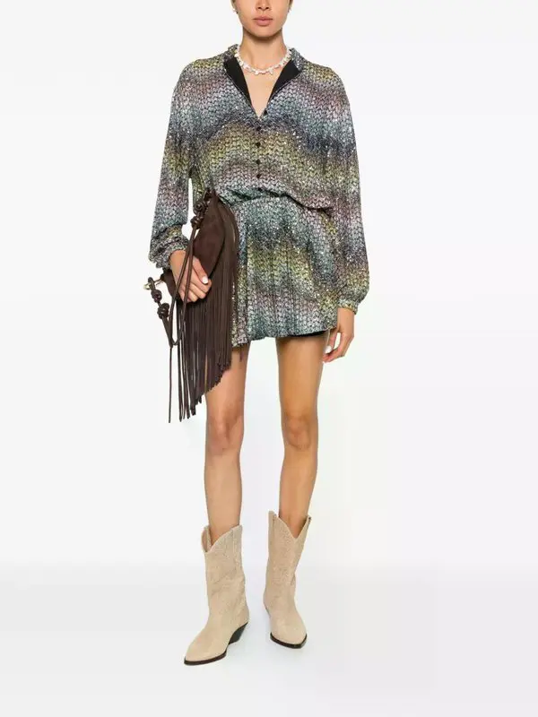 missoni sequin mini dress Turquoise Multi Chevron Sequin Mini Dress