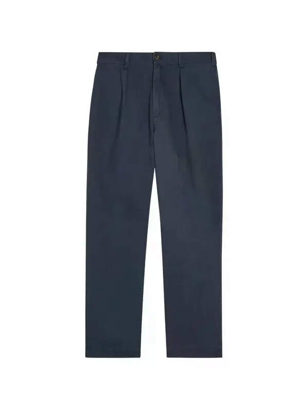 DRAKE'S Pleat-detail Herringbone Trousers