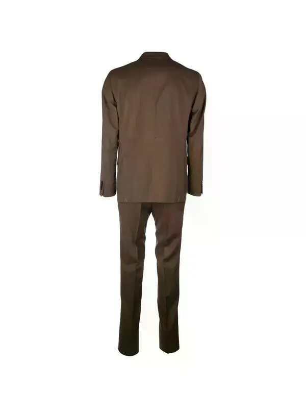 Boglioli Double-breasted Wool Suit - Brown