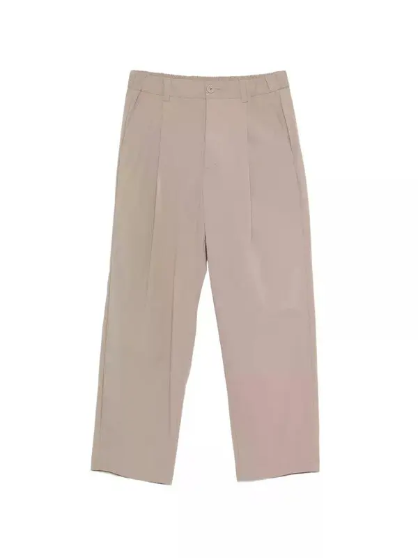 Herno Pleated Elasticated-waist Trousers - Neutrals