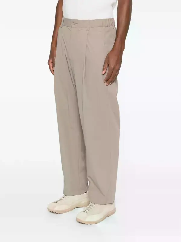 Herno Pleated Elasticated-waist Trousers - Neutrals