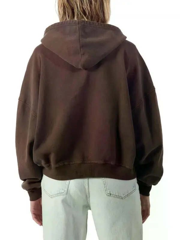 American Vintage Logo Print Pouch-pocket Hoodie