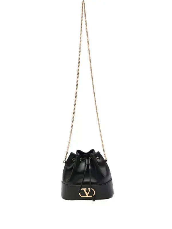 Valentino Garavani Mini Vlogo Signature Bucket Bag - Black