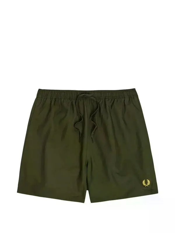 Fred Perry Drawstring Swim Shorts - Green