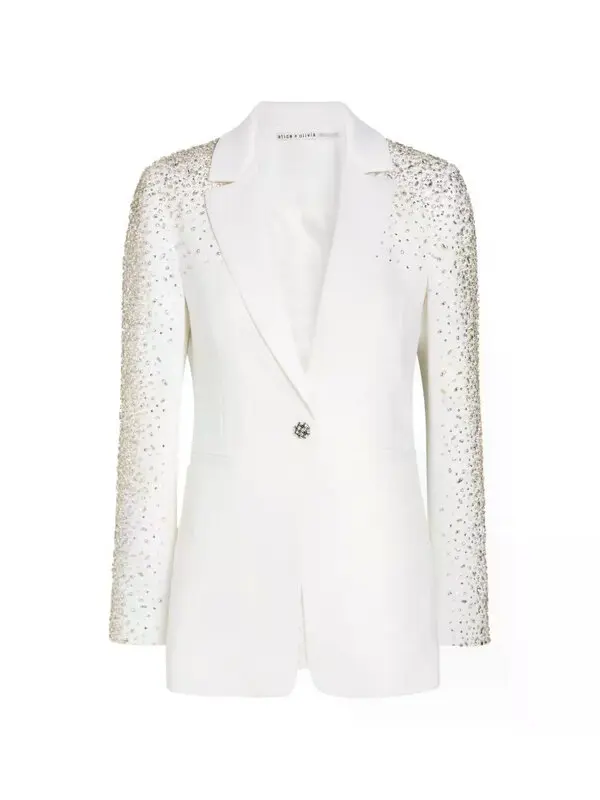 Alice + Olivia Breann Crystal-embellished Blazer